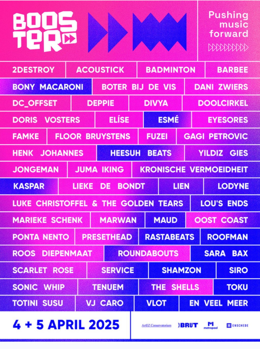 Line-up Booster Festival 2025 bekend - 3voor12