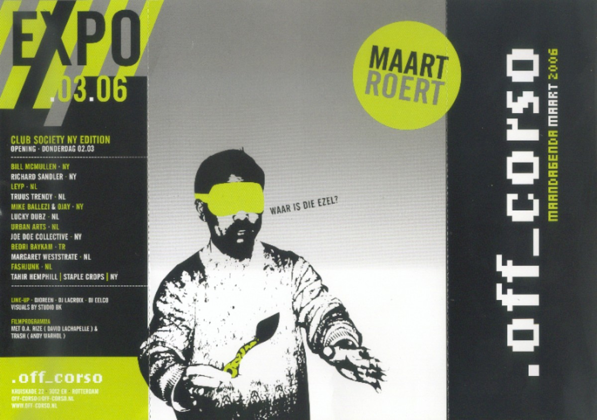 Artwork van de Maand: Off_Corso maandagenda - rotterdam - 3voor12